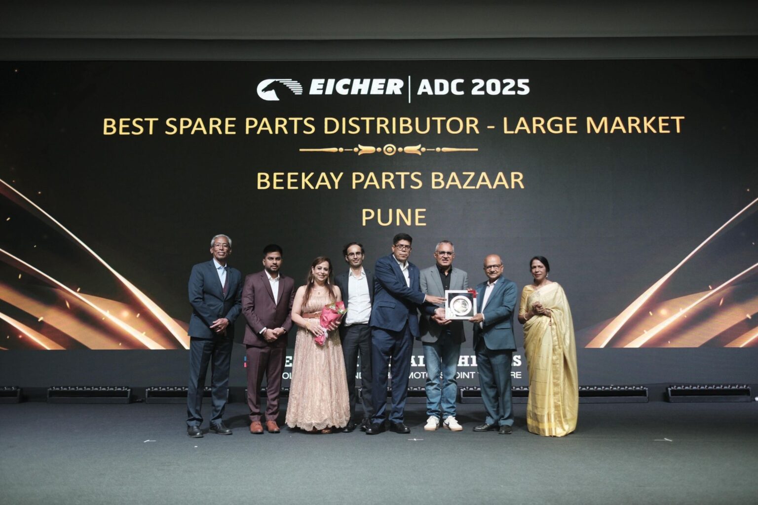 Beekay Group Named Best Spare Parts Distributor at Eicher ADC